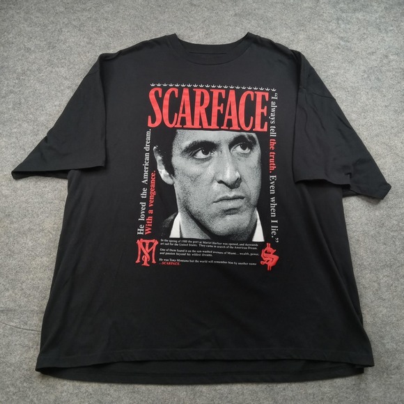MAD Engine | Shirts | Scarface Shirt Mens 4xl Black Movie Graphic Tee ...
